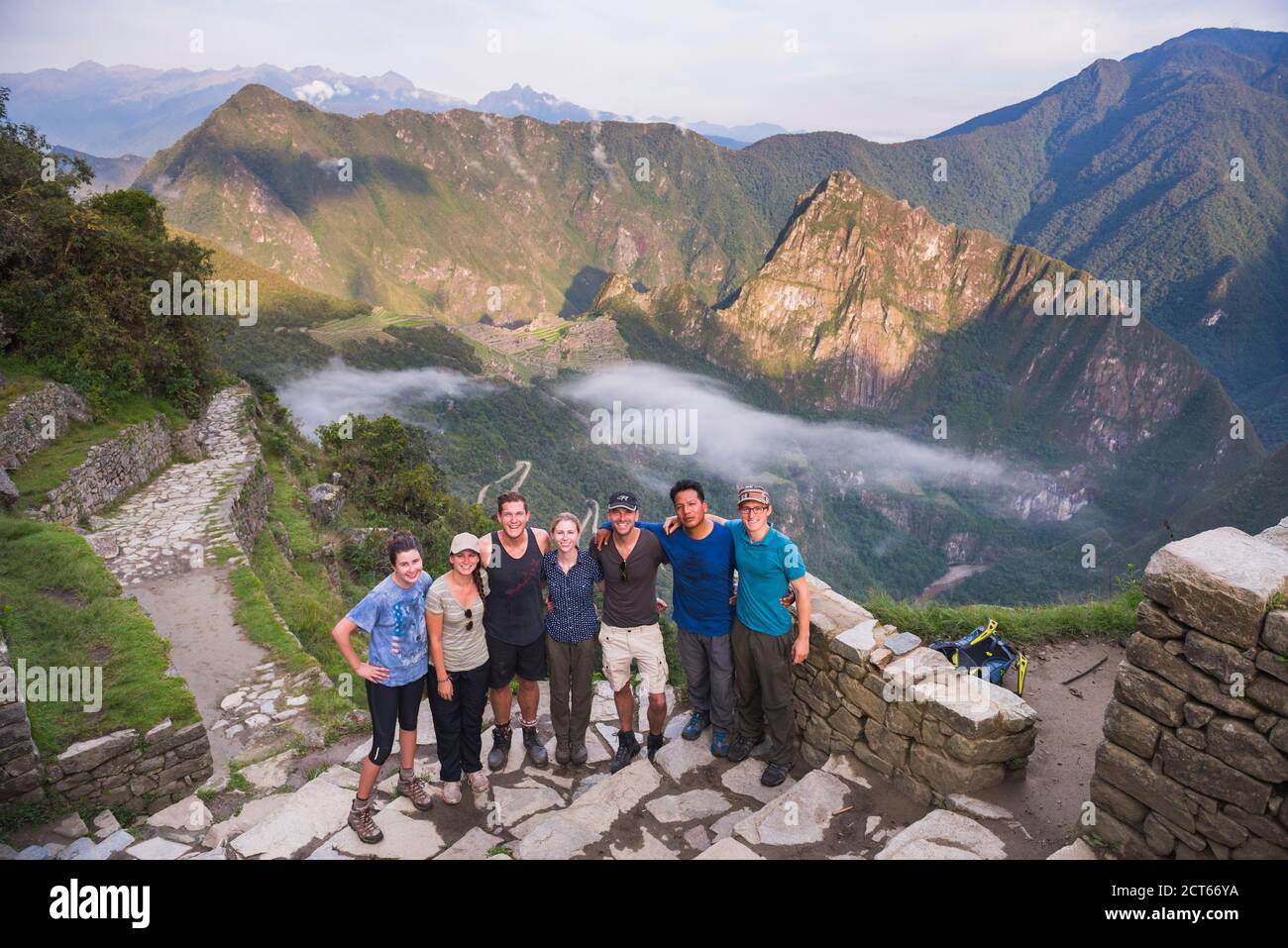 Peru machu picchu sun gate hi-res stock photography and images - Alamy