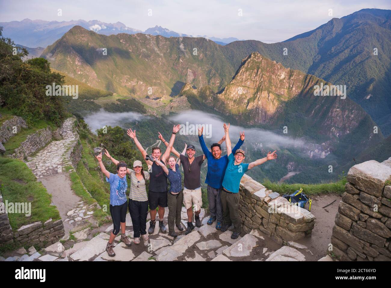 Machu picchu inti punku sun gate hi-res stock photography and images ...