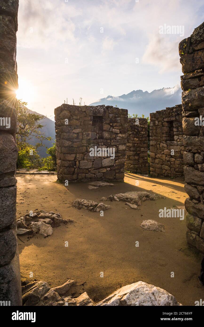 Sun Gate (Inti Punku or Intipuncu), Machu Picchu, Cusco Region, Peru ...