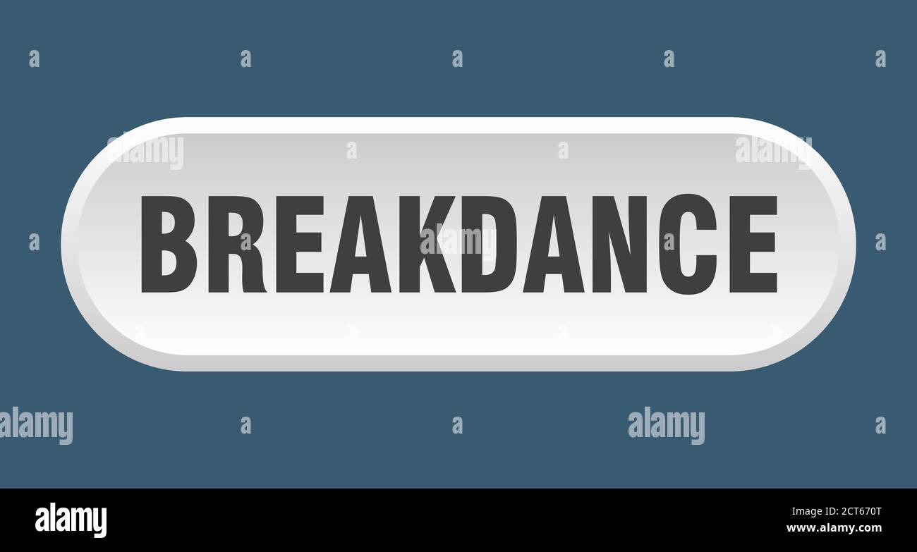 breakdance button. rounded sign isolated on white background Stock Vector Image & Art - Alamy