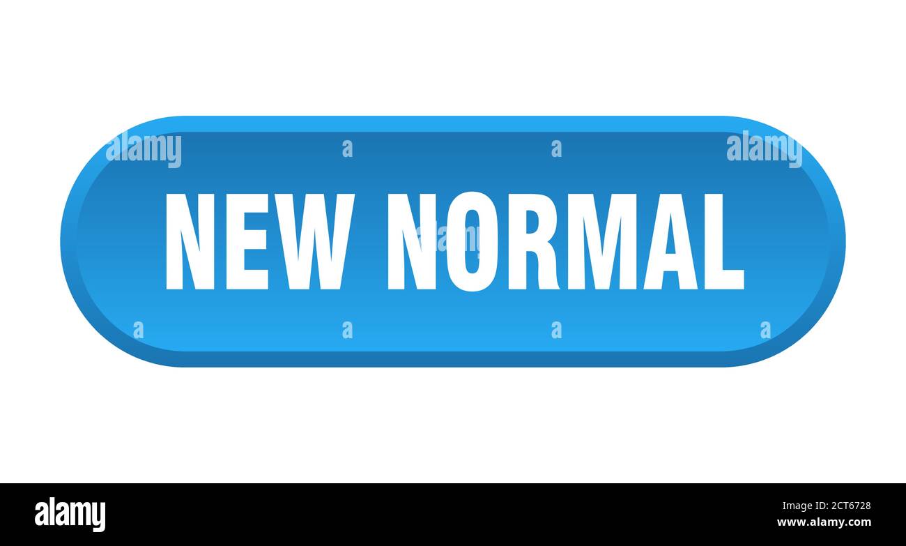 new normal button. rounded sign isolated on white background Stock ...