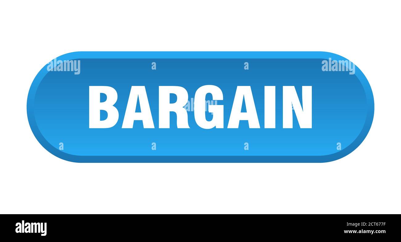 bargain button. rounded sign isolated on white background Stock Vector ...