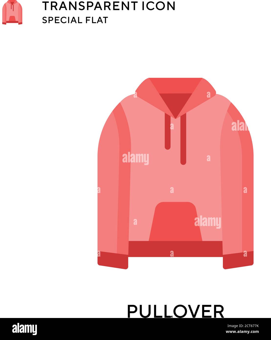 Pullover vector icon. Flat style illustration. EPS 10 vector Stock ...