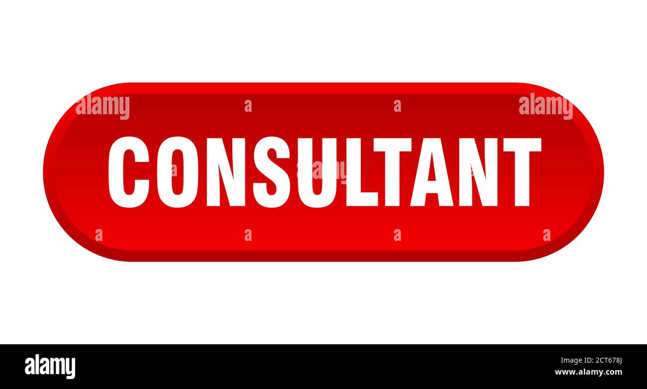 consultant button. rounded sign isolated on white background Stock ...