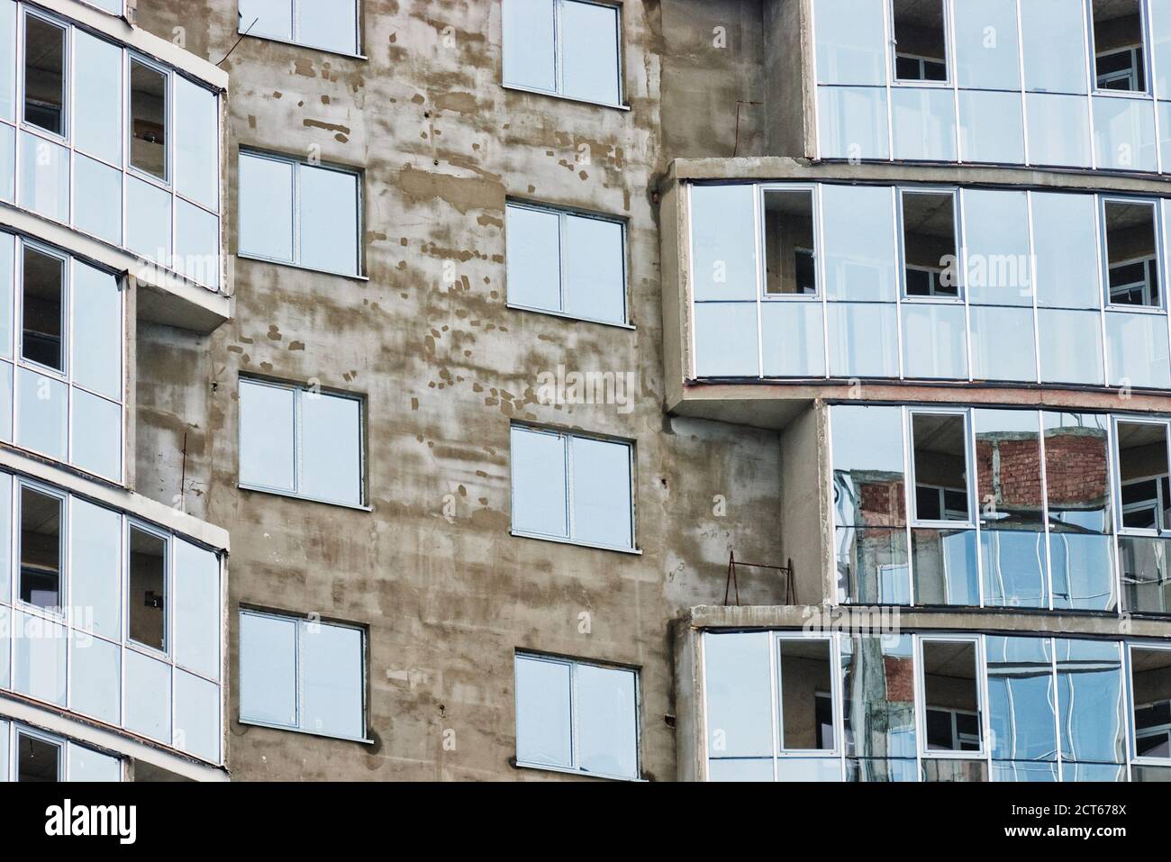 Construction site of a building without finishing Stock Photo - Alamy