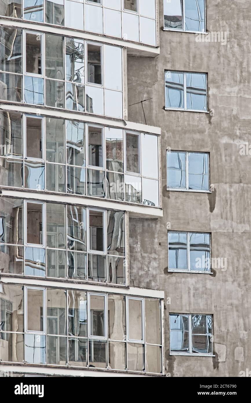 Construction site of a building without finishing Stock Photo - Alamy