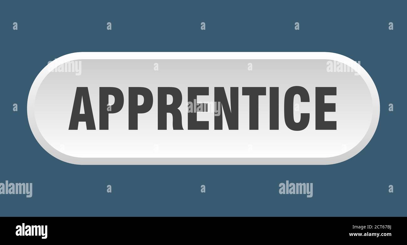 apprentice button. rounded sign isolated on white background Stock ...