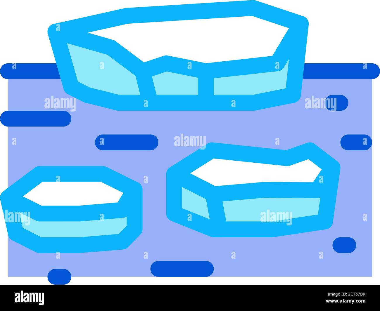 ice on water icon vector outline illustration Stock Vector Image & Art ...