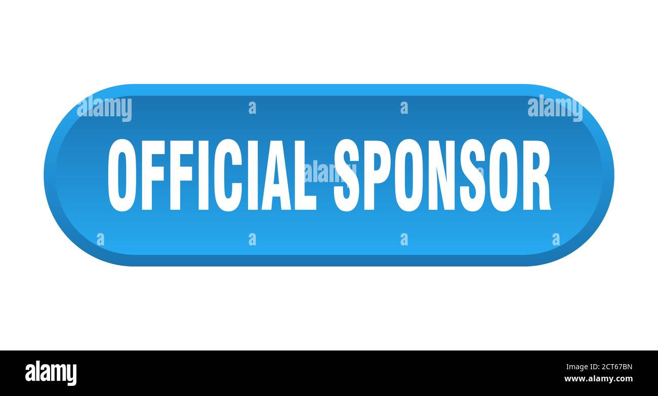 official sponsor button. rounded sign isolated on white background ...