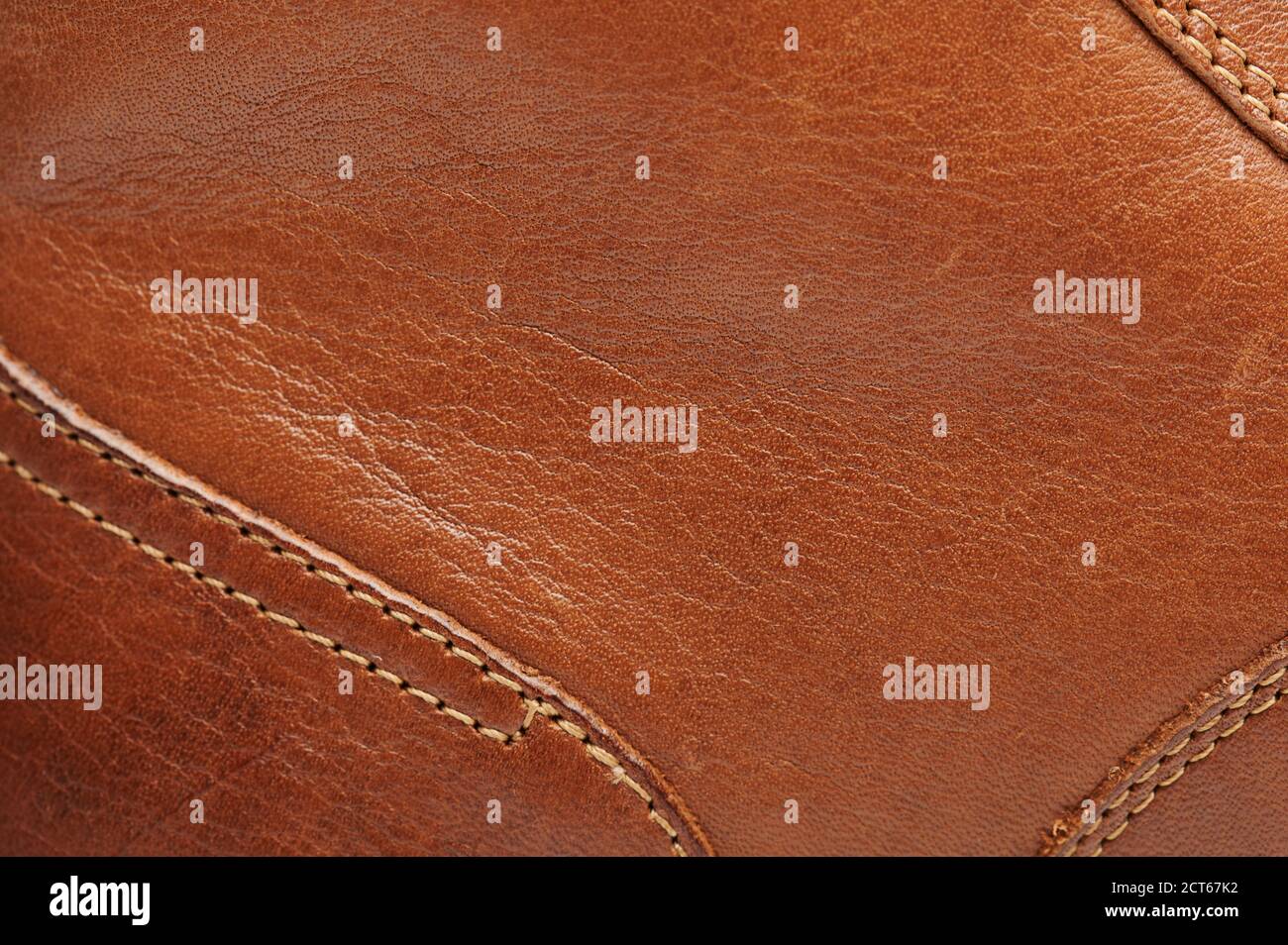 Side of leather shoe brown color close up view Stock Photo - Alamy
