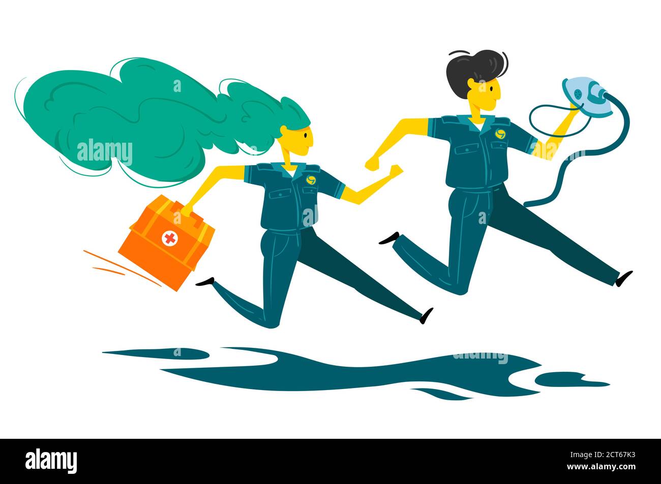 Hospital rush Stock Vector Images - Alamy