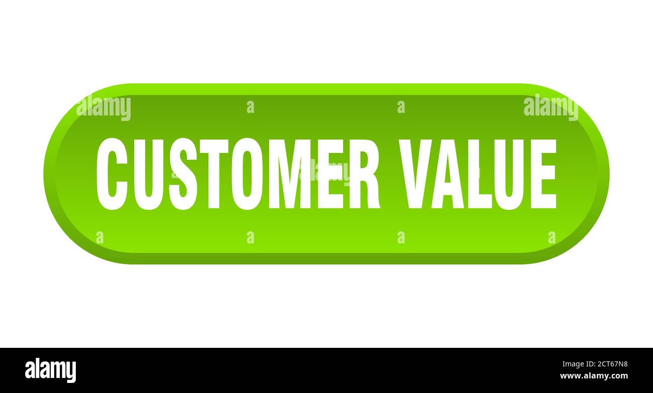customer value button. rounded sign isolated on white background Stock ...