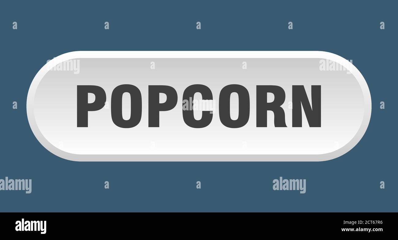 popcorn button. rounded sign isolated on white background Stock Vector ...