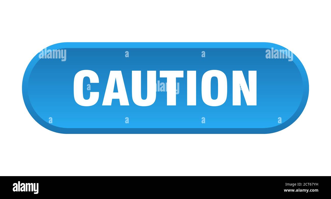caution button. rounded sign isolated on white background Stock Vector Image & Art - Alamy