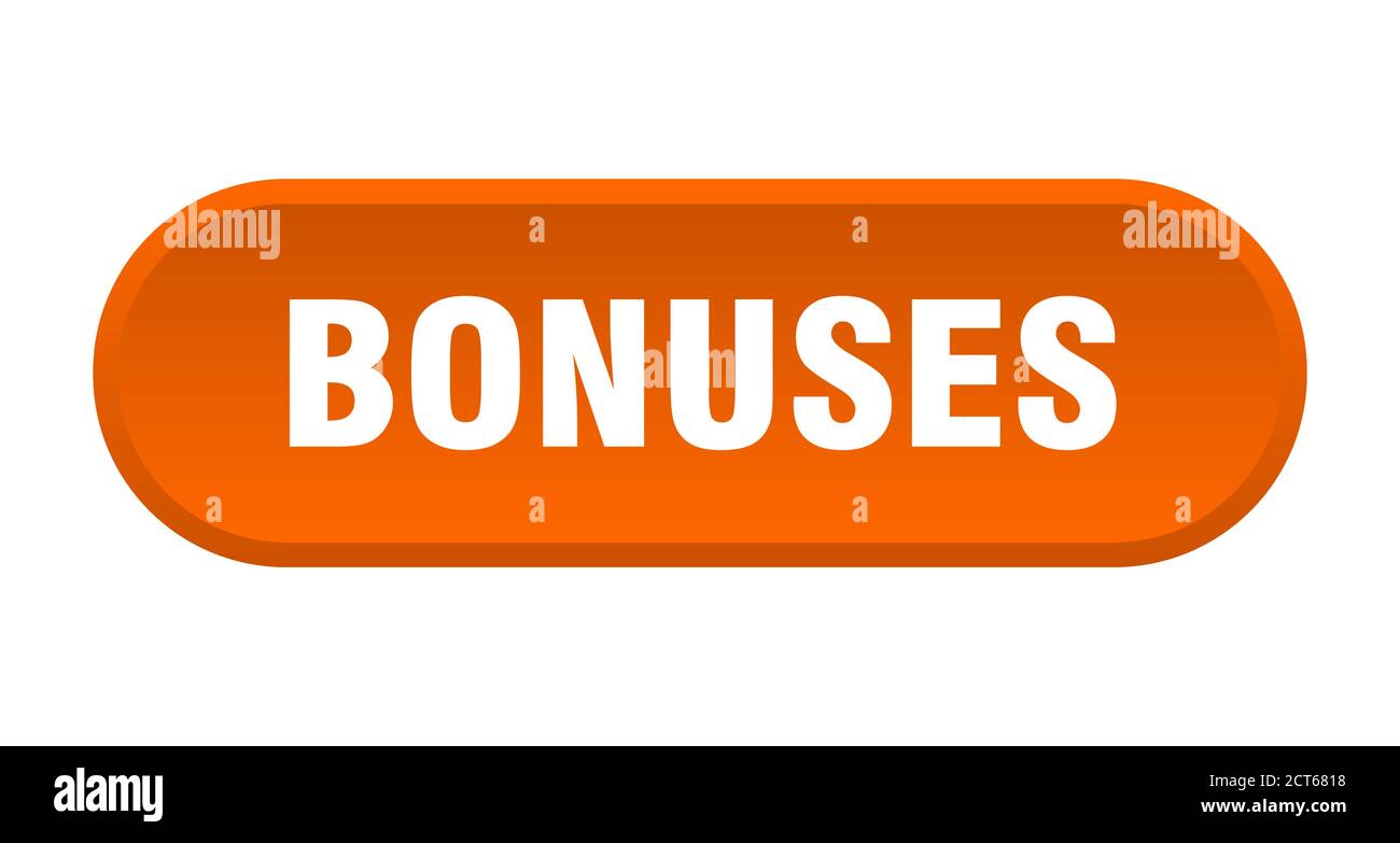 bonuses button. rounded sign isolated on white background Stock Vector ...