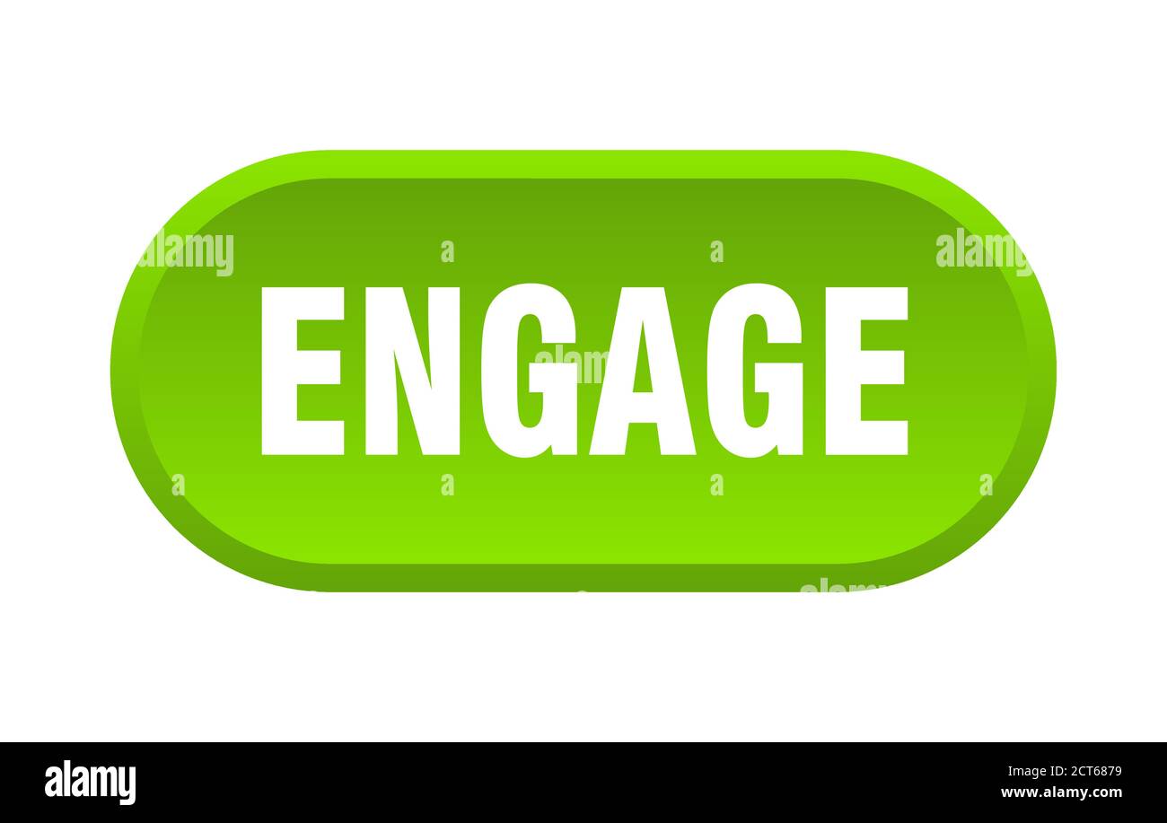 engage button. rounded sign isolated on white background Stock Vector ...