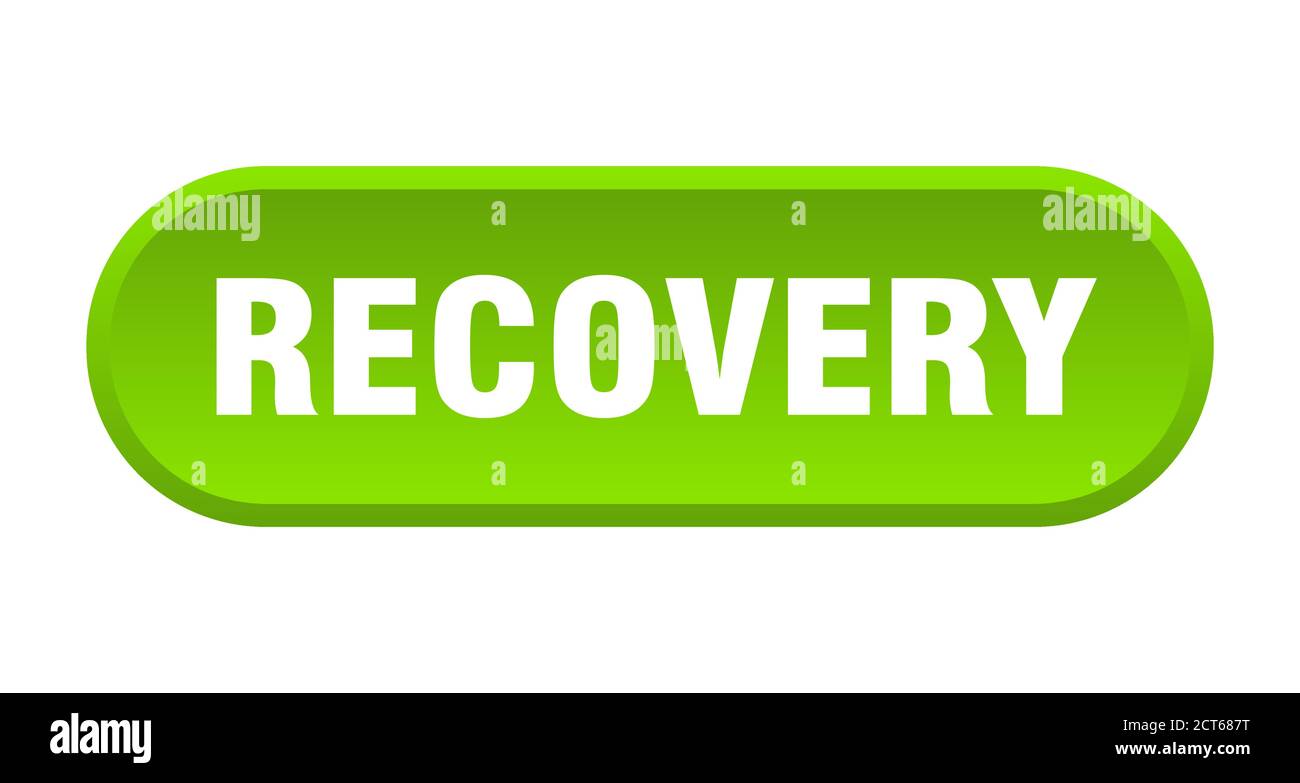 recovery button. rounded sign isolated on white background Stock Vector ...