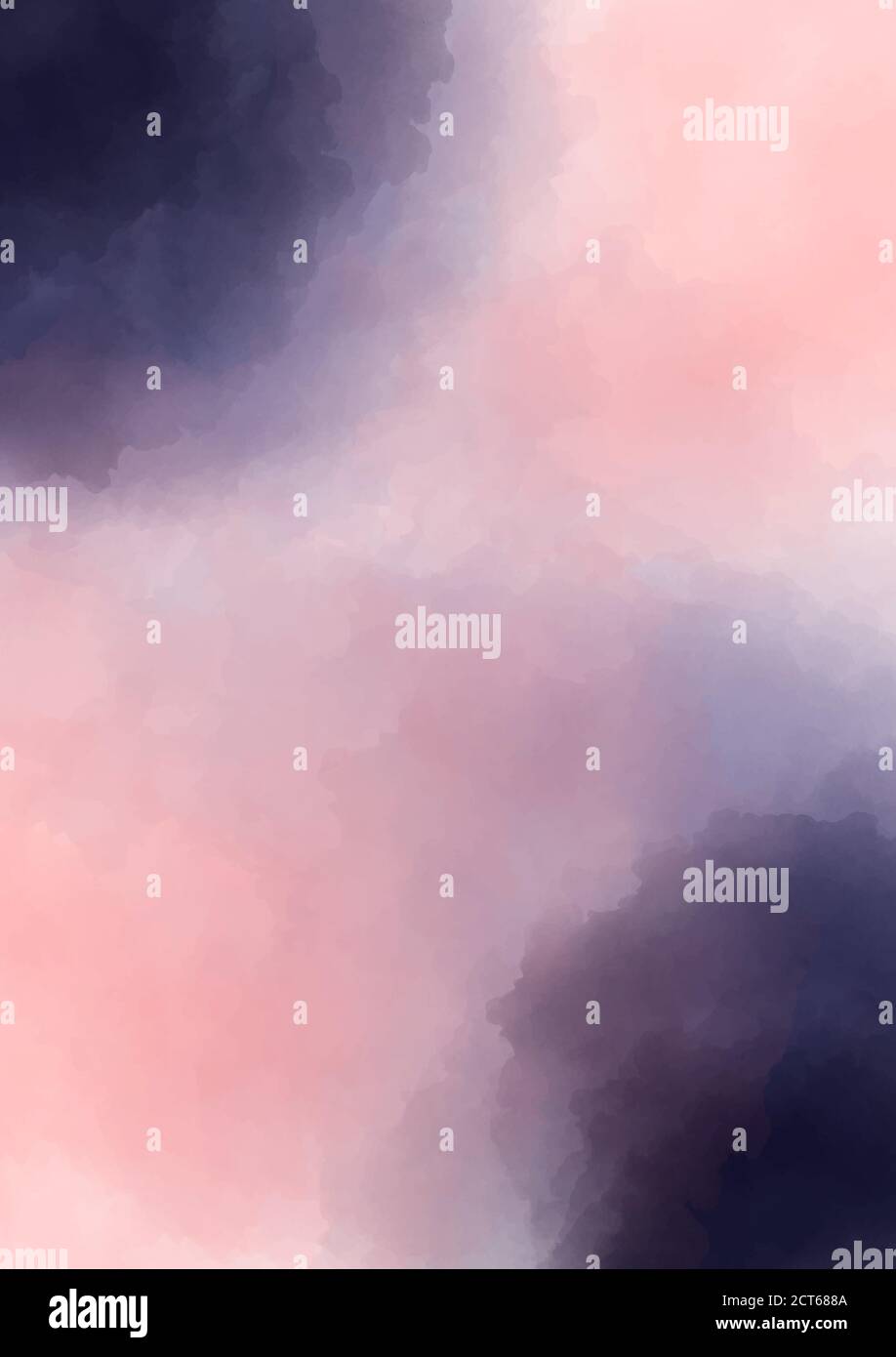 Blue cold gray watercolour Grunge texture in vintage style, light ...