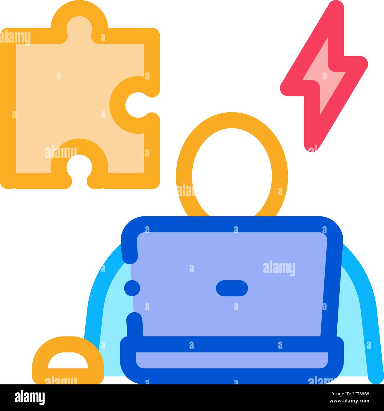 human testing software icon vector outline illustration Stock Vector ...
