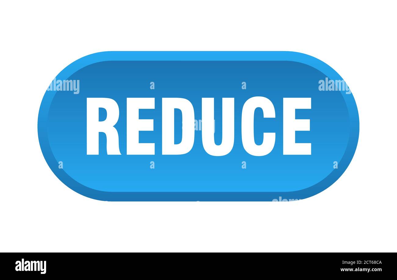reduce button. rounded sign isolated on white background Stock Vector ...