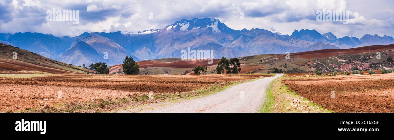 Peruvian countryside near Maras, Cusco (Cuszco) Province, Peru, South ...