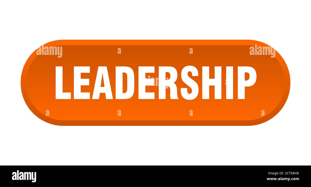 leadership button. rounded sign isolated on white background Stock ...