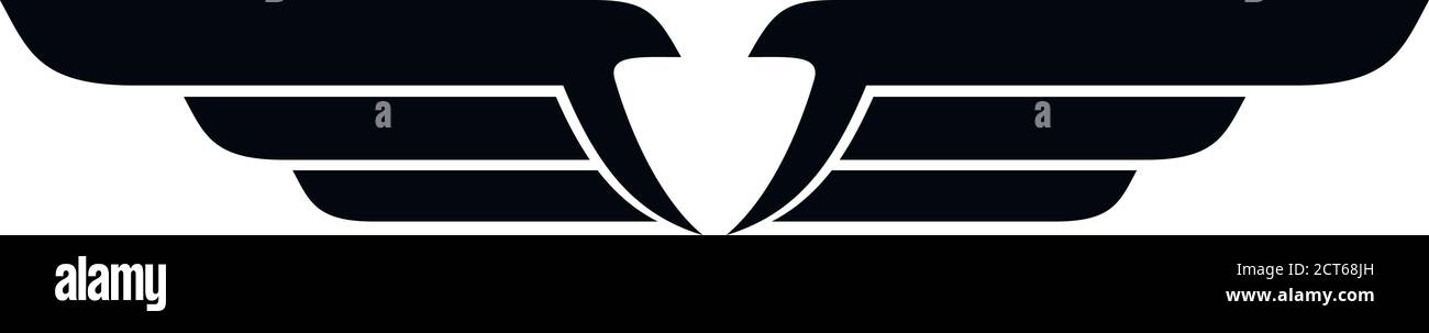 Heaven wings icon. Simple illustration of heaven wings vector icon for ...