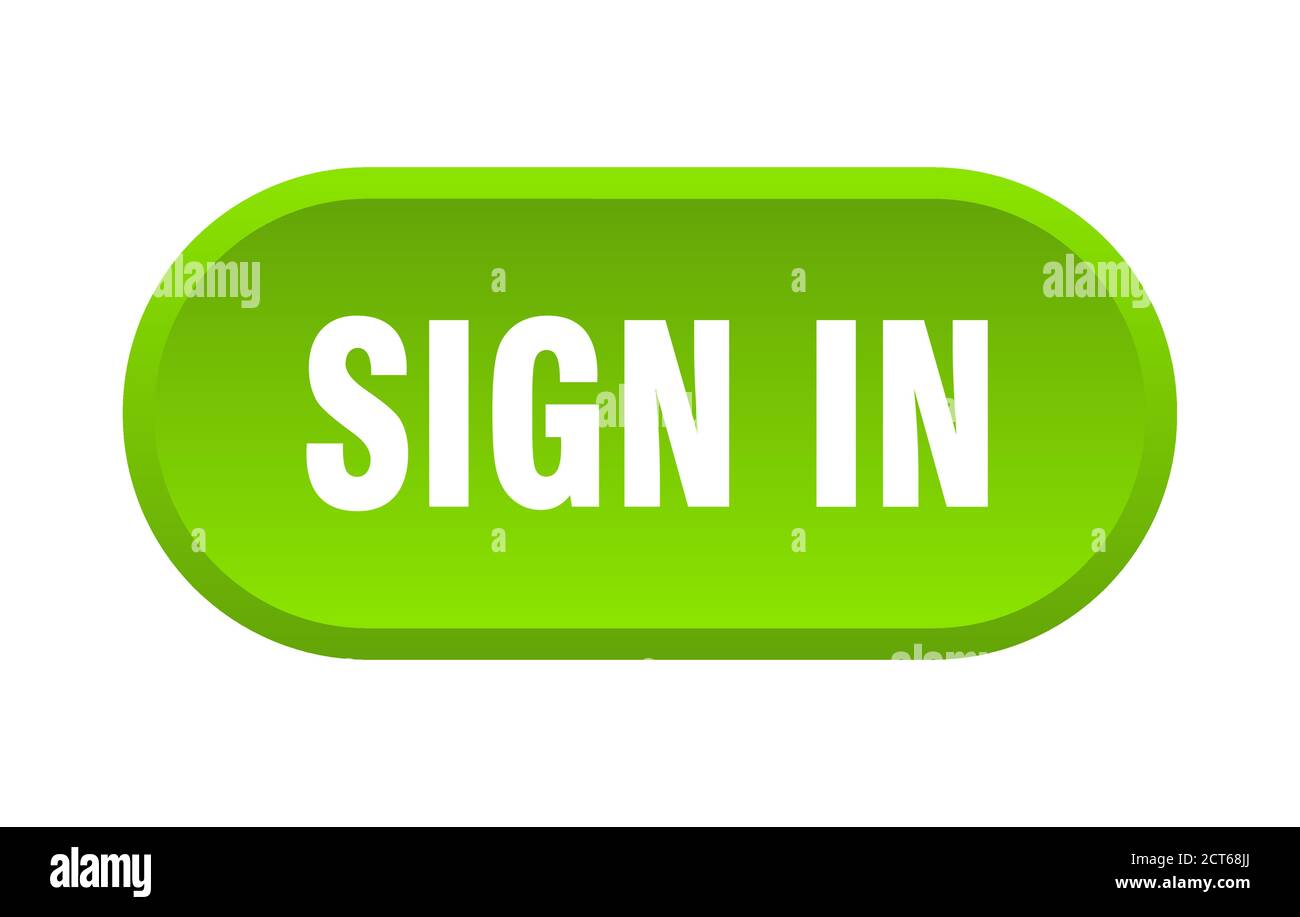 sign in button. rounded sign isolated on white background Stock Vector ...