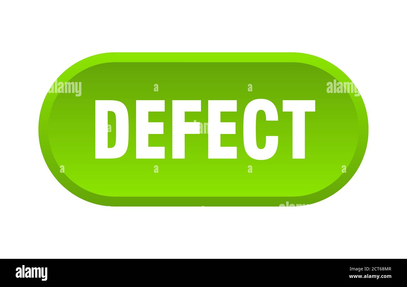 defect button. rounded sign isolated on white background Stock Vector ...