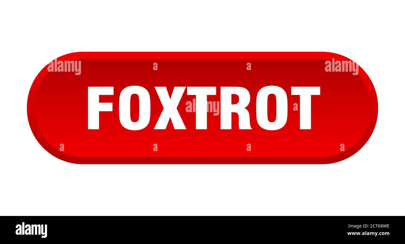 foxtrot button. rounded sign isolated on white background Stock Vector ...