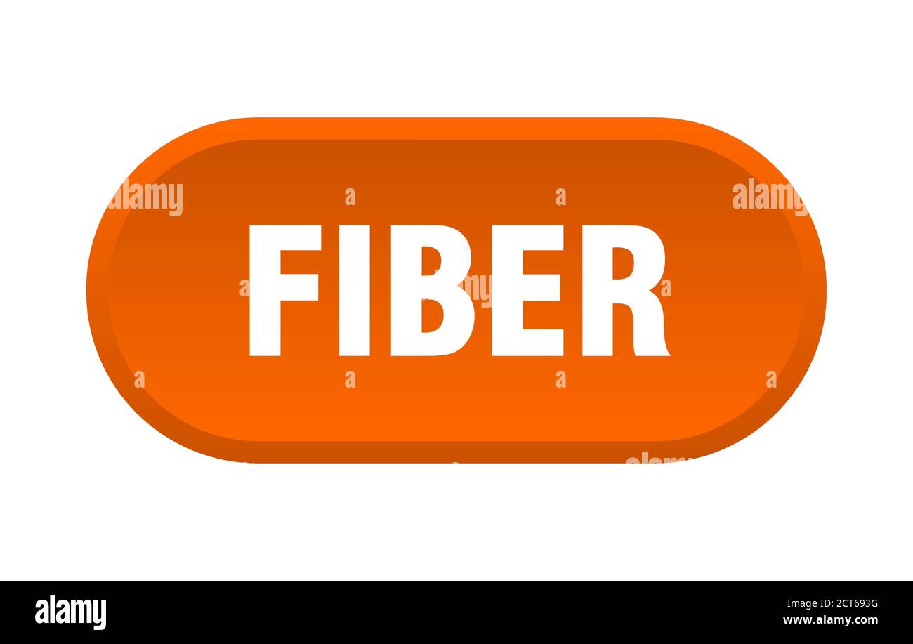 fiber button. rounded sign isolated on white background Stock Vector ...