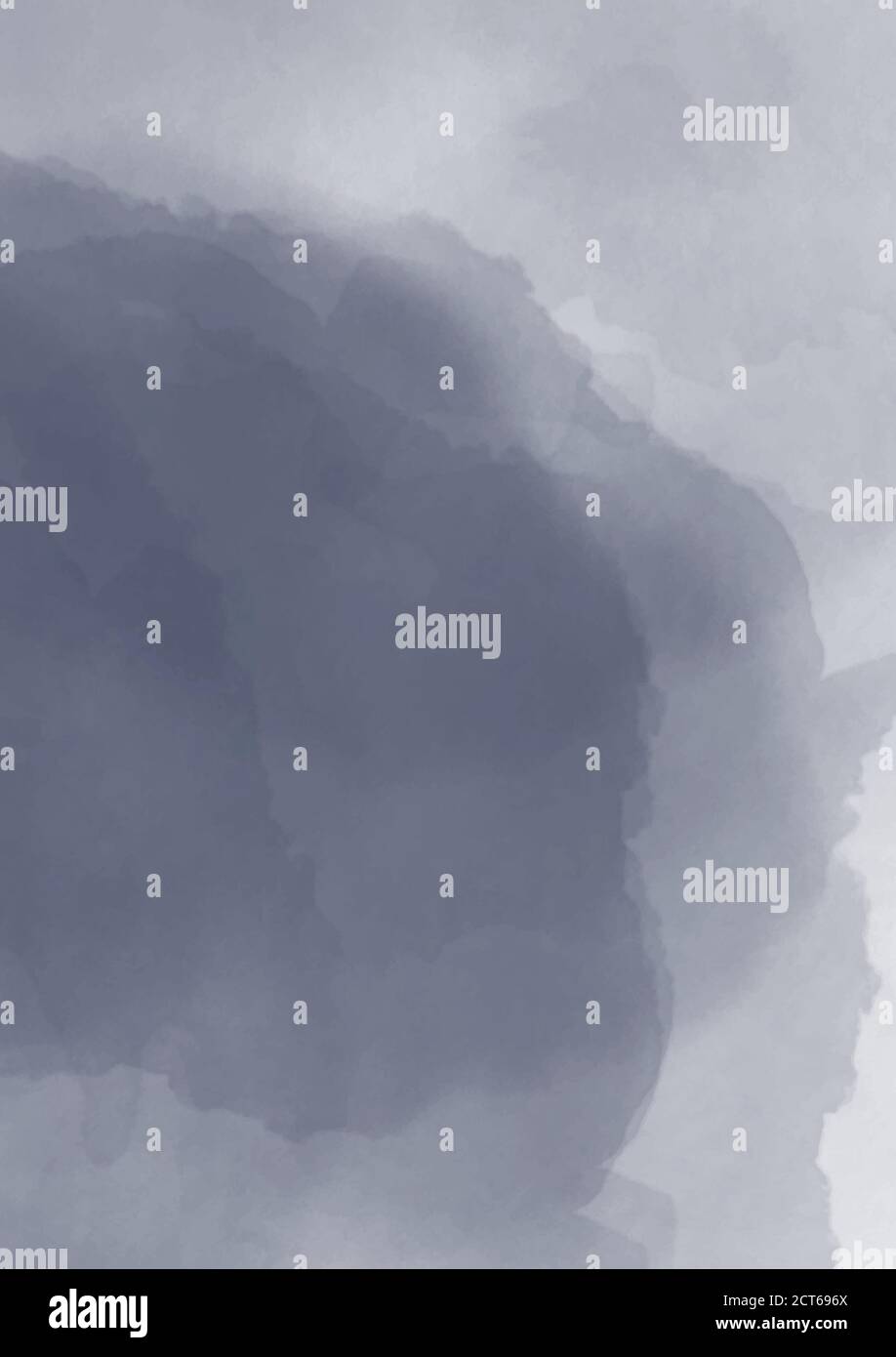 Blue cold gray watercolour Grunge texture in vintage style, light ...