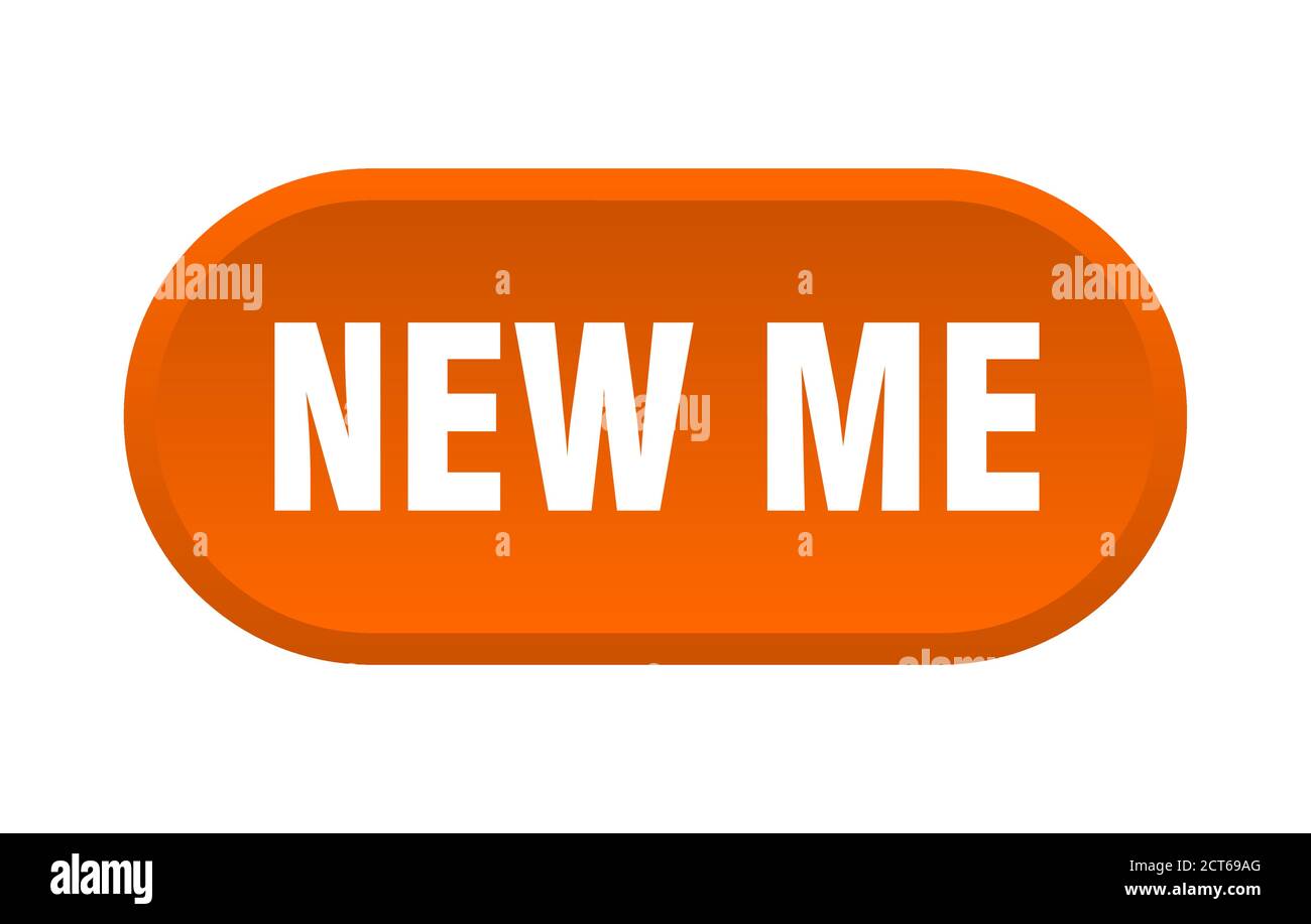 new me button. rounded sign isolated on white background Stock Vector ...