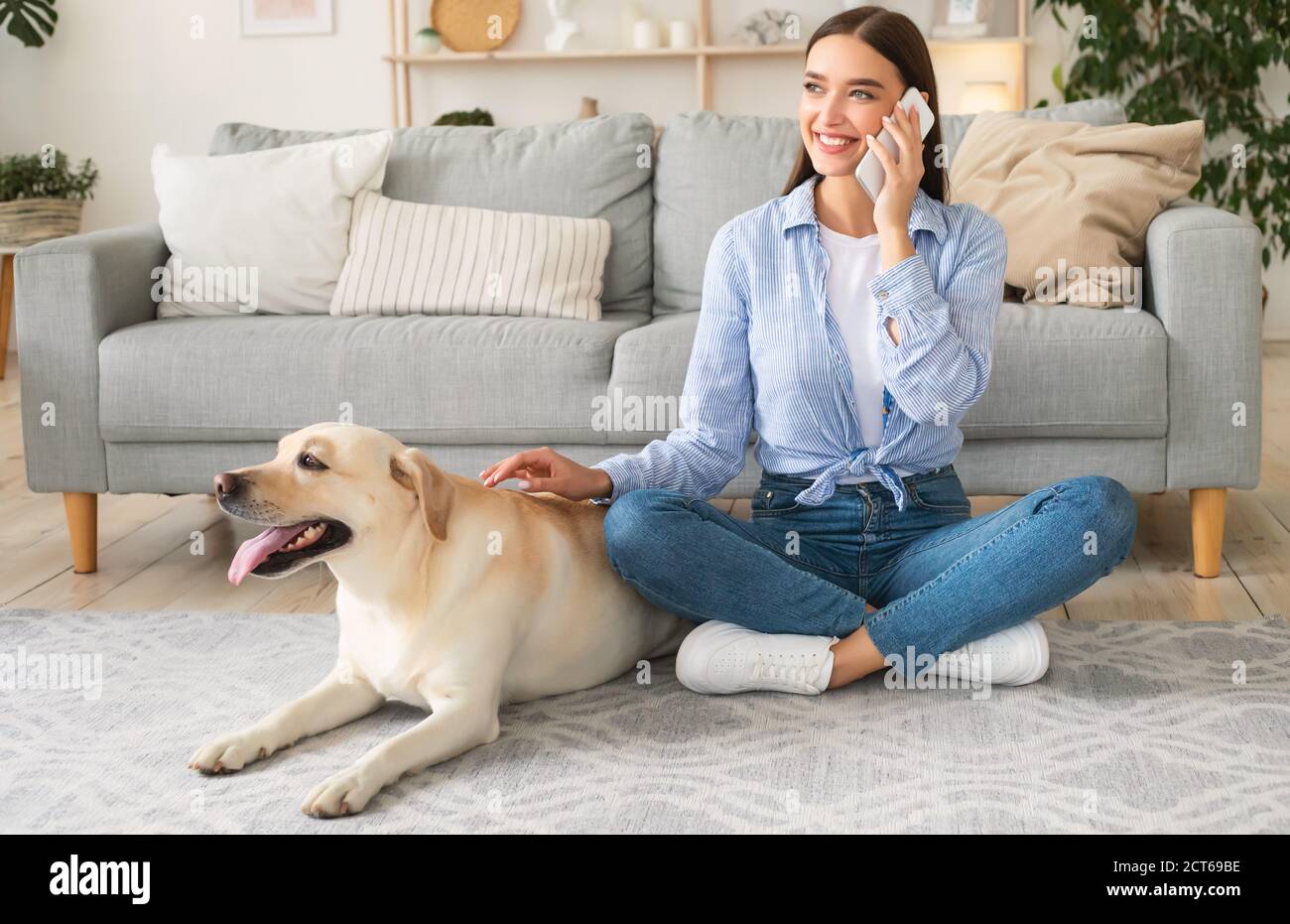 Lady dog portrait hi-res stock photography and images - Alamy