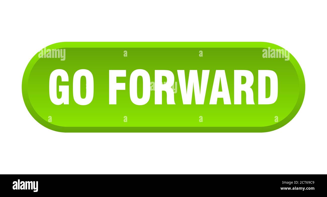 go forward button. rounded sign isolated on white background Stock ...