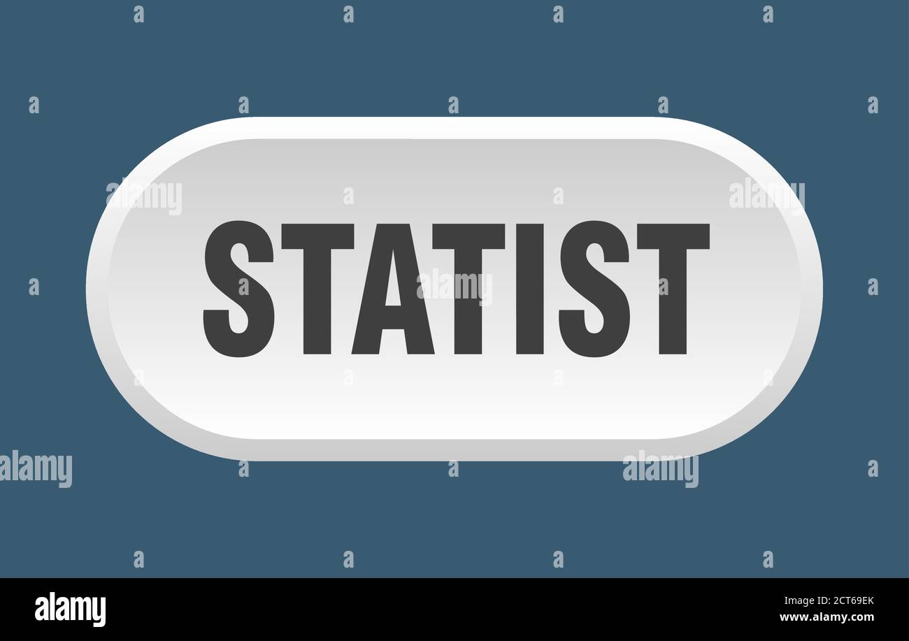 statist button. rounded sign isolated on white background Stock Vector ...