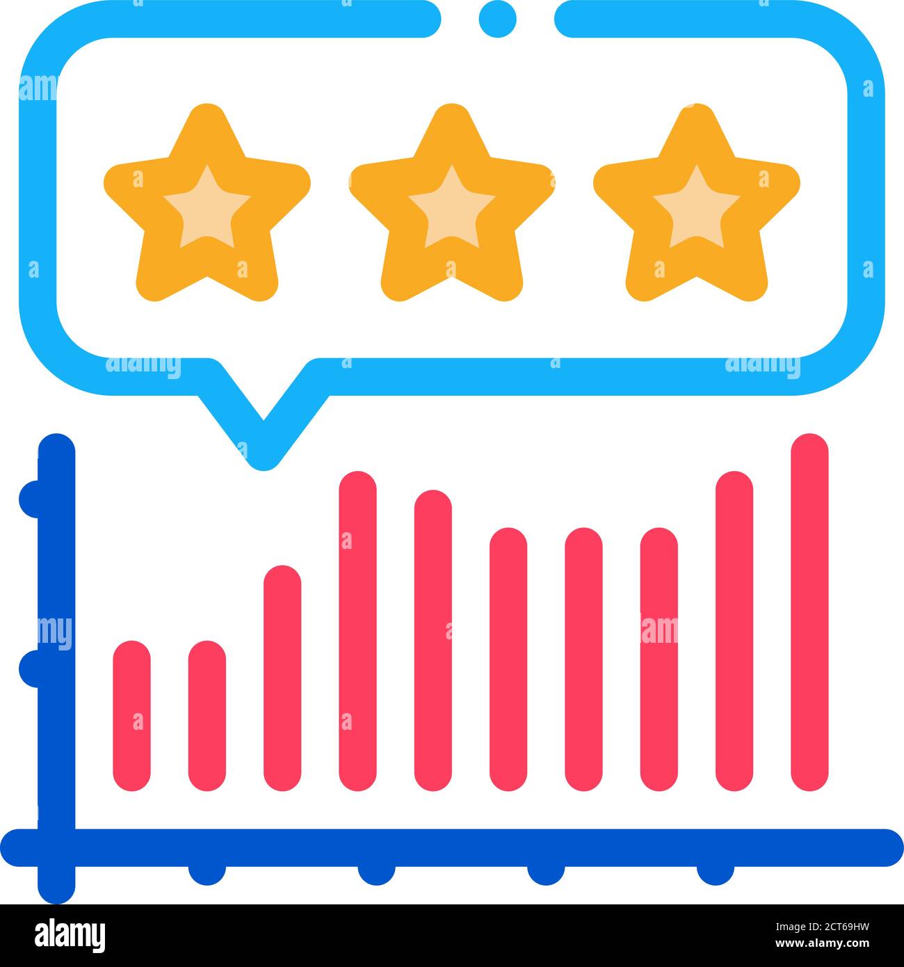 infographic review icon vector outline symbol illustration Stock Vector ...