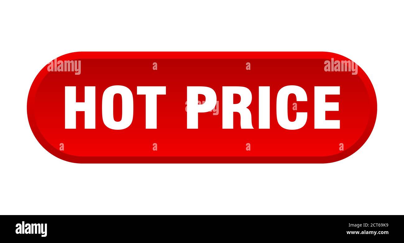 hot price button. rounded sign isolated on white background Stock ...