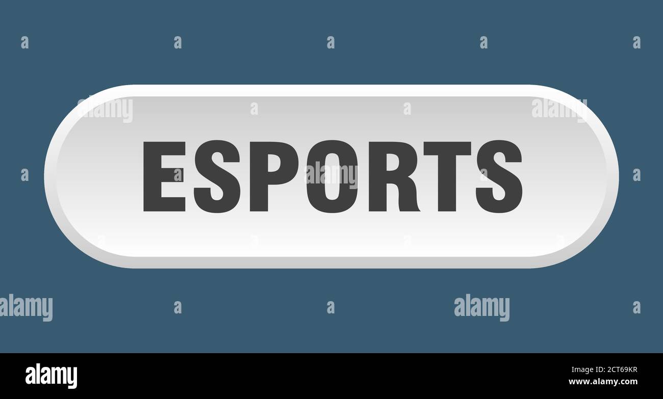 esports button. rounded sign isolated on white background Stock Vector ...