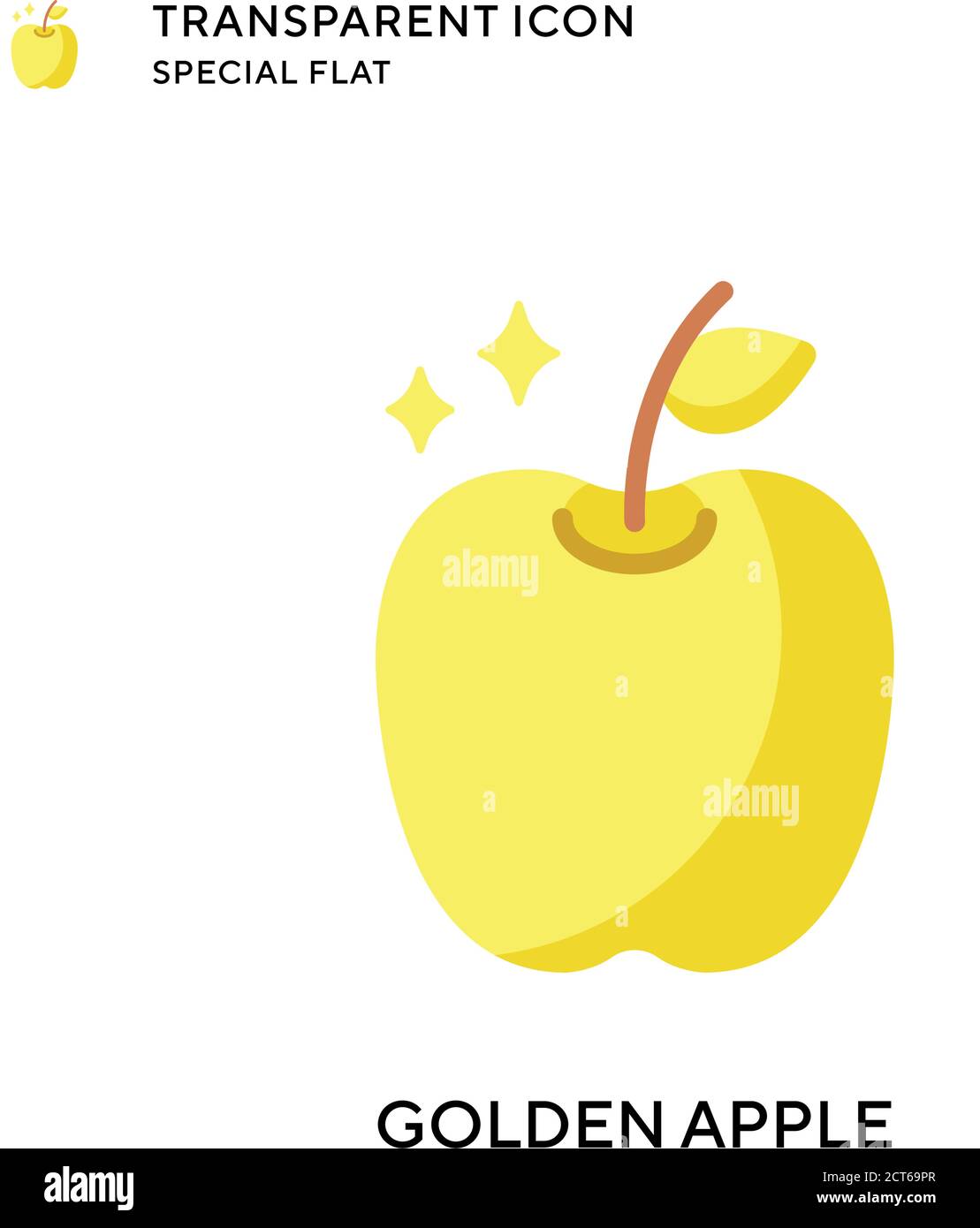 Golden delicious apple Stock Vector Images - Alamy