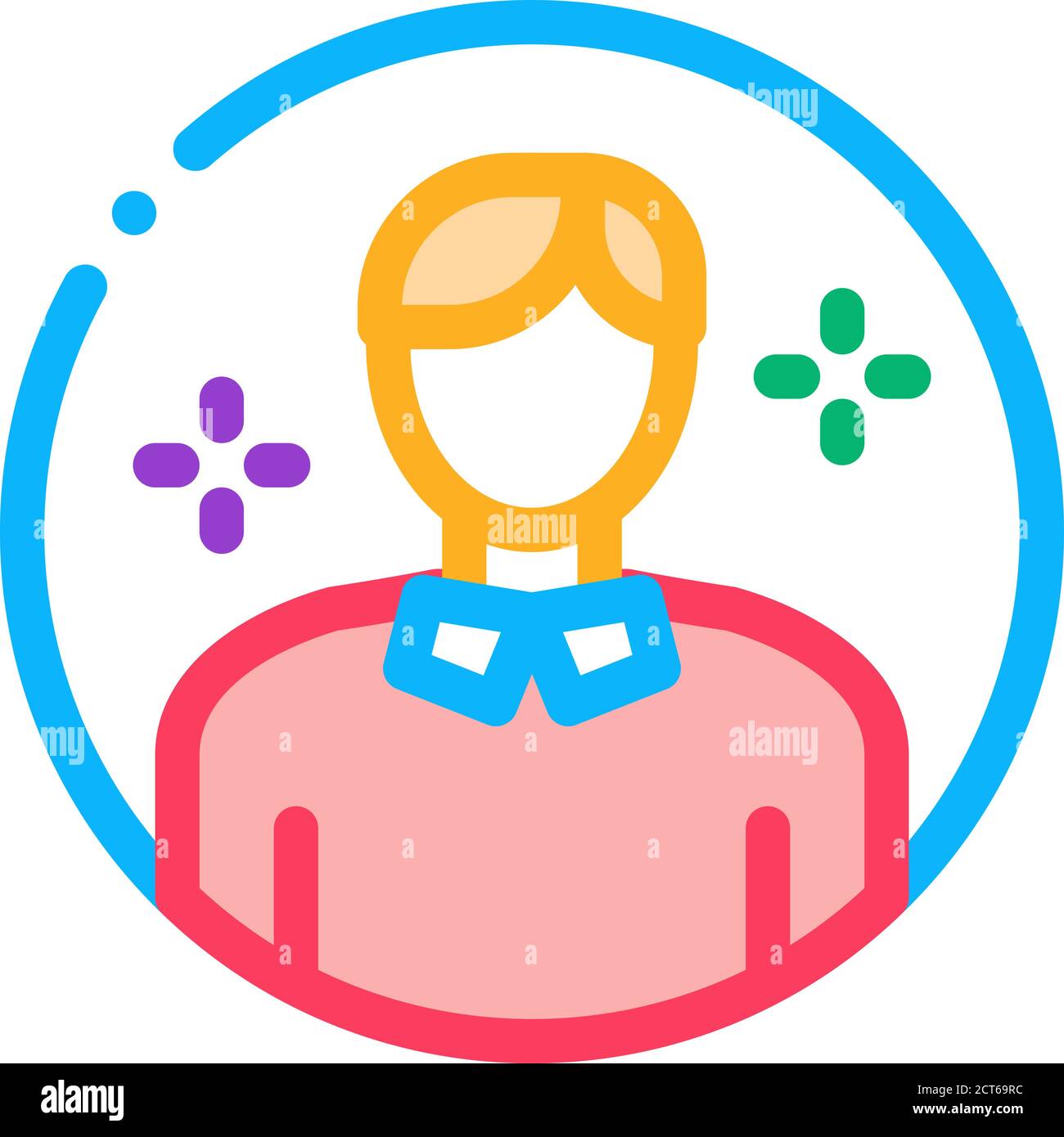 account manager icon vector outline symbol illustration Stock Vector ...