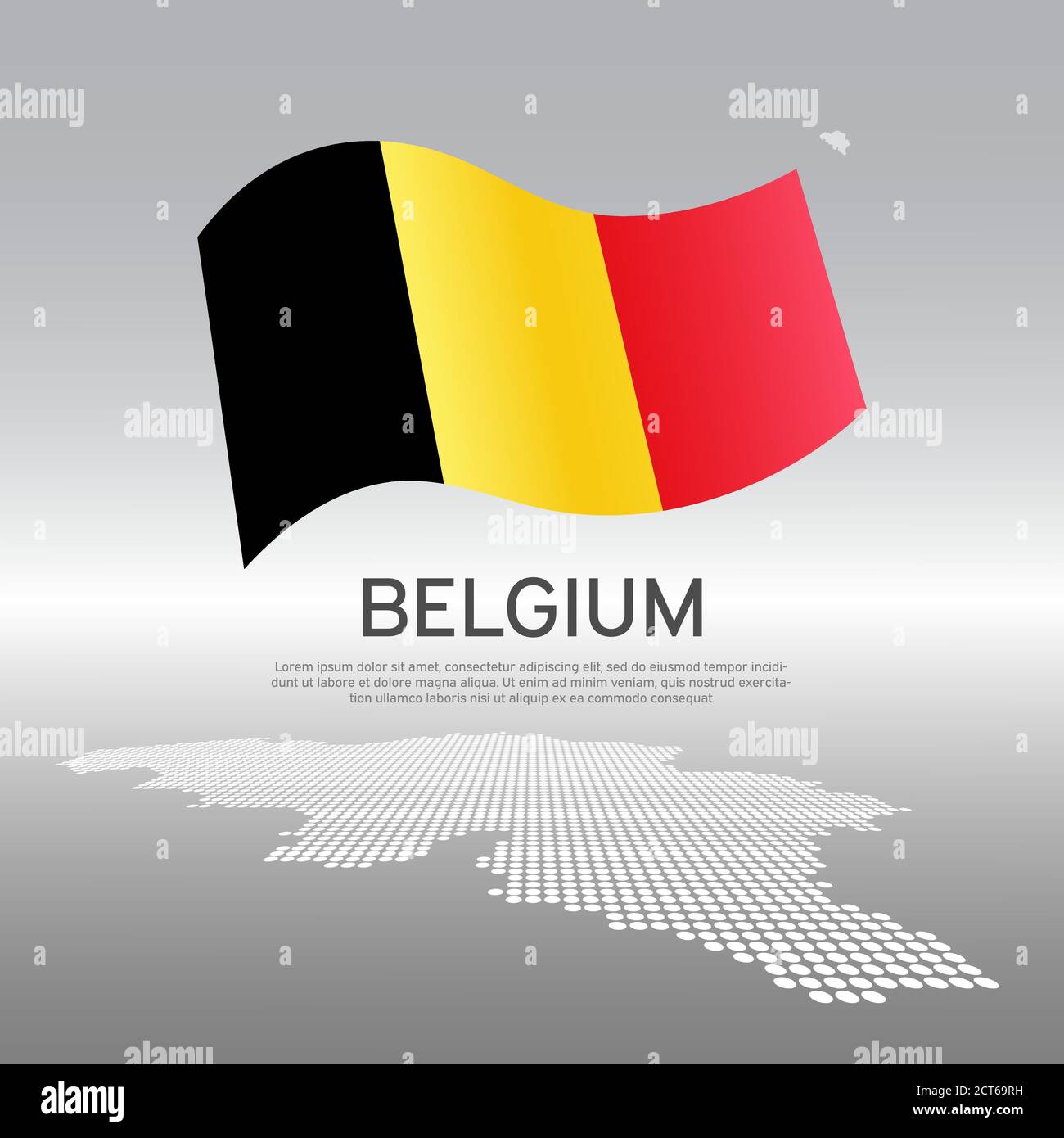 Wavy belgian flag Stock Vector Images - Alamy
