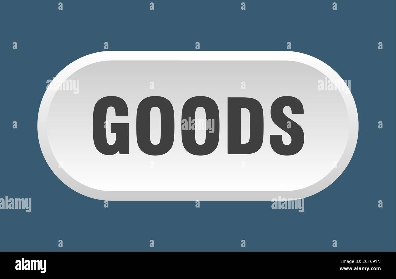 goods button. rounded sign isolated on white background Stock Vector ...