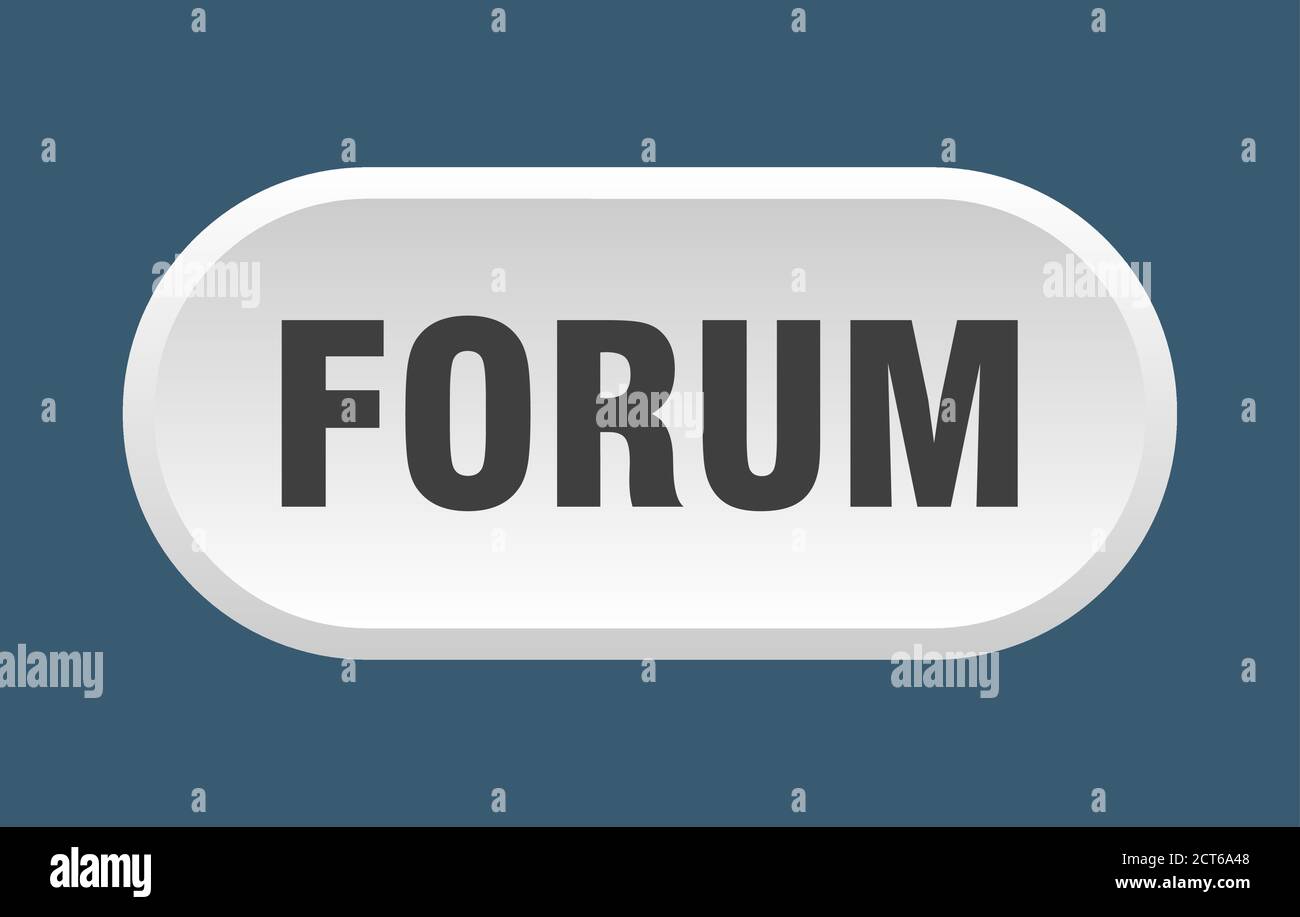 forum button. rounded sign isolated on white background Stock Vector Image & Art - Alamy
