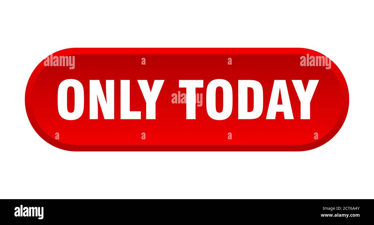only today button. rounded sign isolated on white background Stock ...