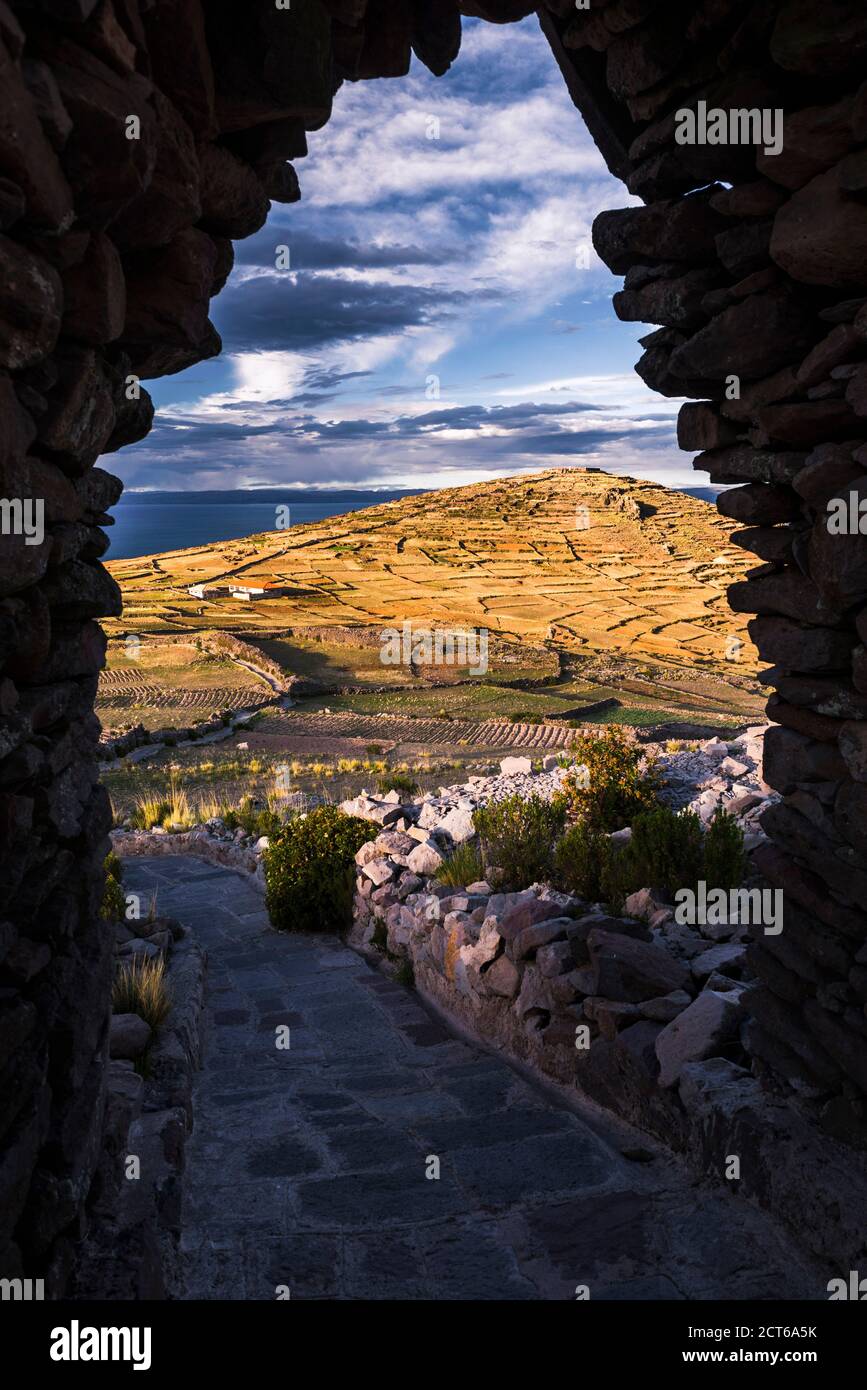 Pachamama (Mother Earth) Inca Ruins, Amantani Islands (Isla Amantani ...