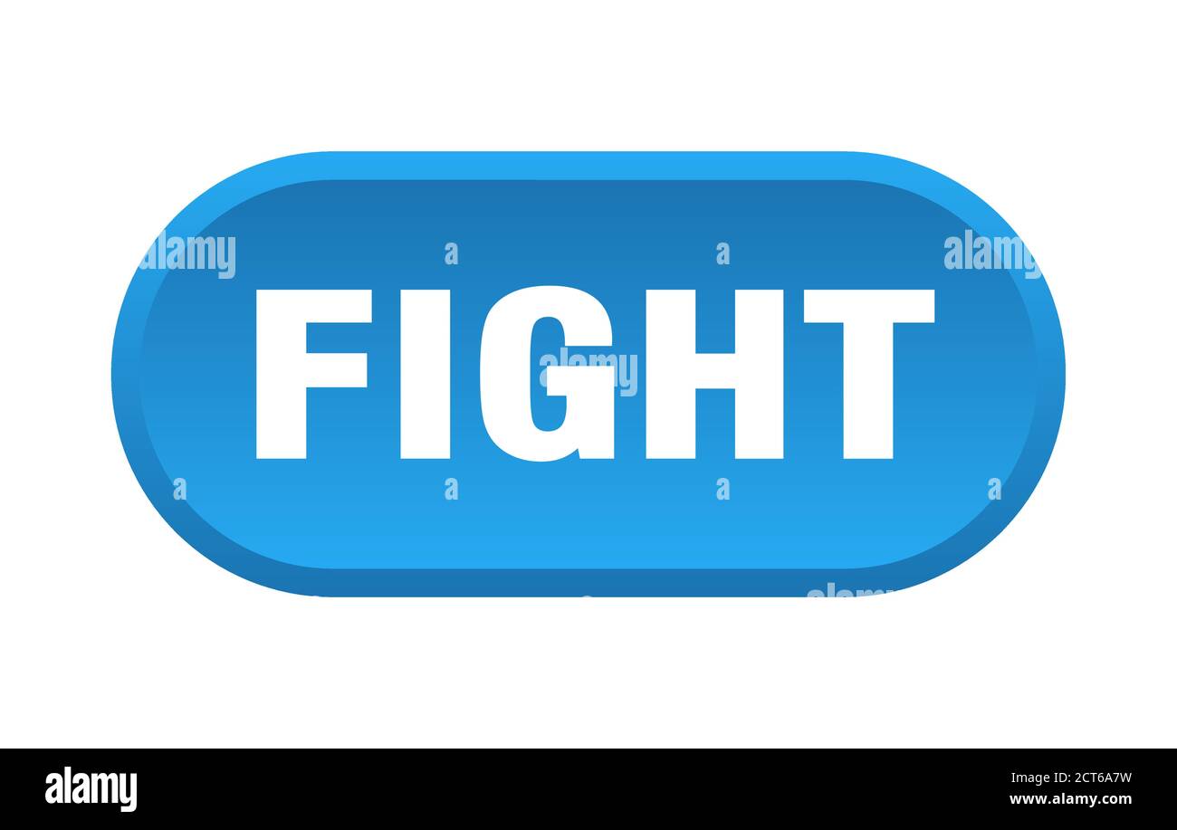 fight button. rounded sign isolated on white background Stock Vector ...