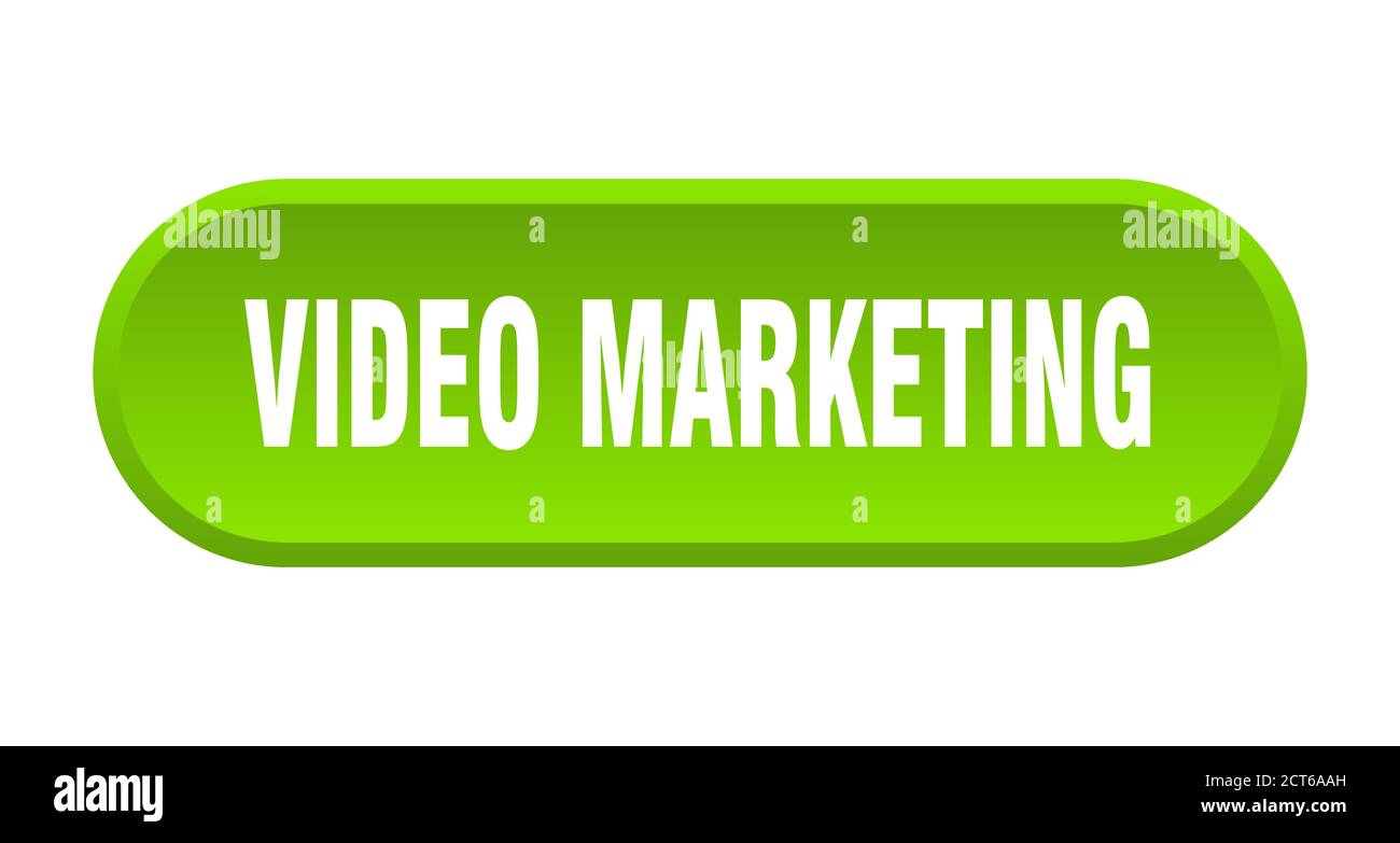 video marketing button. rounded sign isolated on white background Stock ...