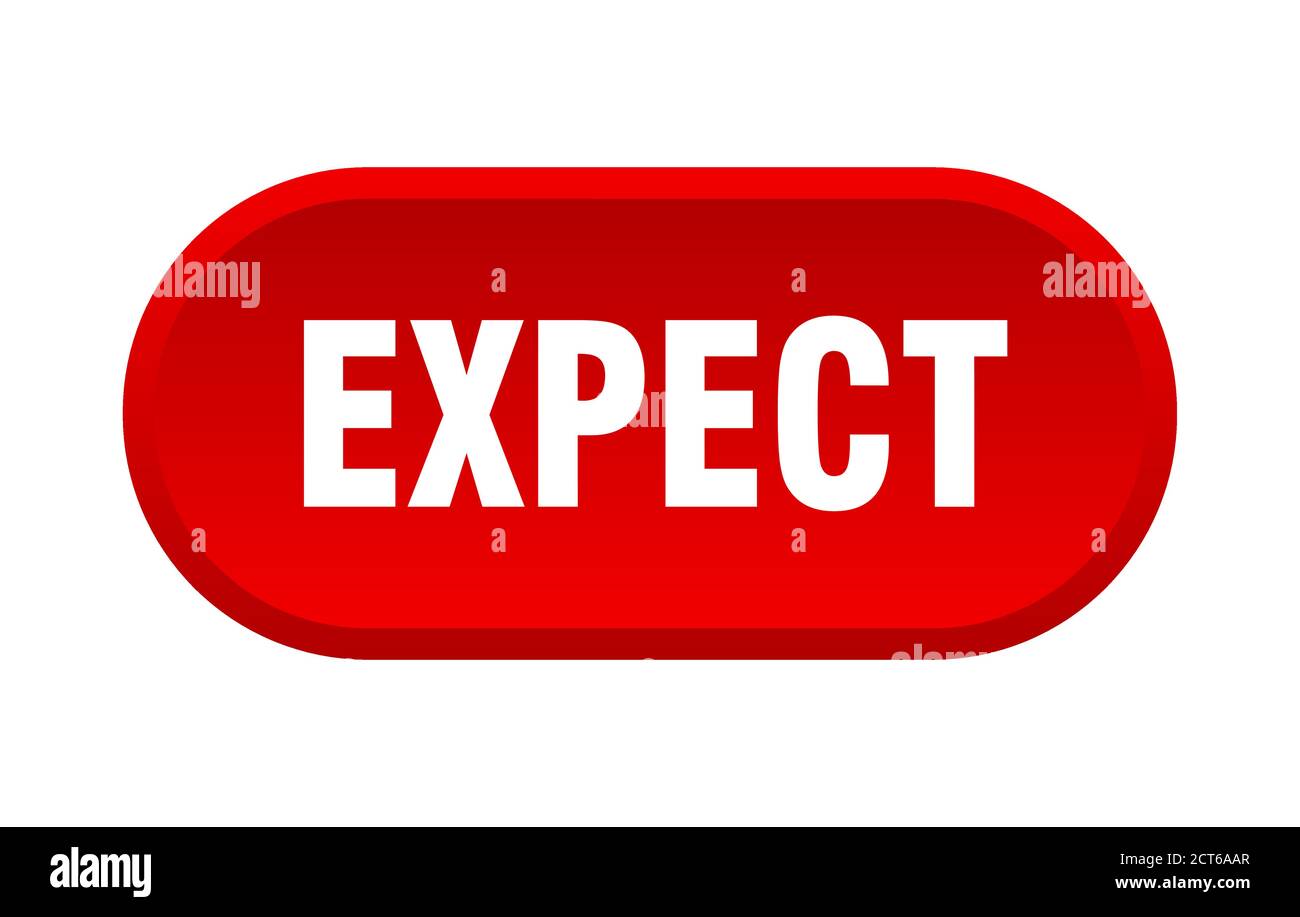 expect button. rounded sign isolated on white background Stock Vector ...