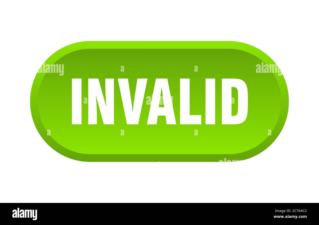 invalid button. rounded sign isolated on white background Stock Vector ... invalid button. rounded sign isolated on white background Stock Vector ...